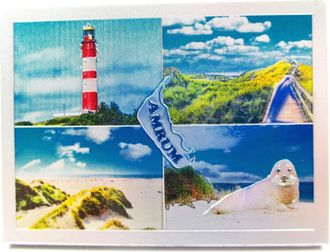 Generic Amrum Insel Premium Souvenir Magnet Germany Laser Optik Nordfriesland