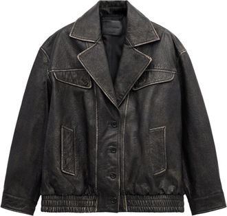 Mango Lederjacke