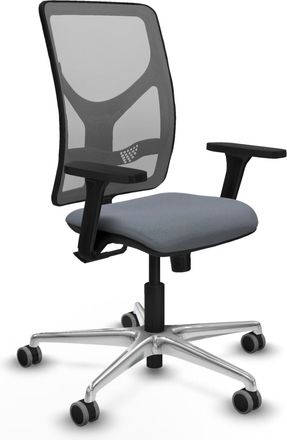 Piqueras y Crespo B&uuml;rostuhl, grau, mit 3D-Armlehnen, h&ouml;henverstellbare Lendenwirbelst&uuml;tze, ausgestattet mit 3 Positionen und Schneideschaum, mit Rollen von 65 mm, Parke