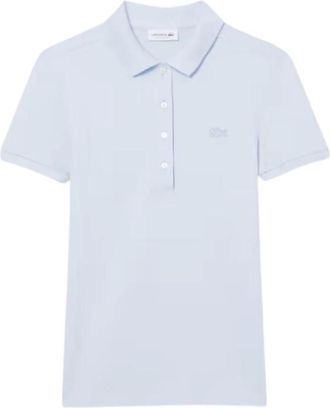 Lacoste Femme, Tops, Bleu, Taille: 40 FR L.12.D Polo Slim Fit Stretch en Mini Piqu&eacute;