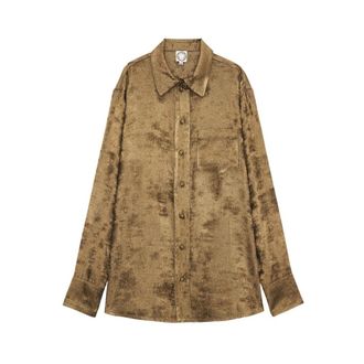 Ines De La Fressange Femme, Blouses et Chemises, Jaune, Taille: 38 FR Maureen gold shirt