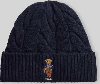 Polo Ralph Lauren Strickm&uuml;tze aus Woll-Mix Modell F26 BR BEANI