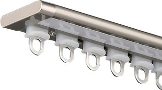 Generic Ultrad&uuml;nne Gardinenschiene, Deckenmontage Unsichtbare Vorhangschiene F&uuml;r Wohnzimmer, Schlafzimmer, Raumteiler, Einfache Installation(Champagne,120cm/3