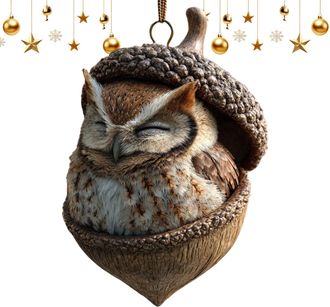 Generic Weihnachtsbaum-Acryl-Ornamente - Flaches 2D-Design, Aufh&auml;ngbares Tiermotiv, Leichtes, Langlebiges Material, Festliche Weihnachtsdekoration | Perfekt F