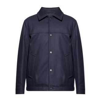 Moncler Wool Down Jacket - - Jackets - Herren - Blau - 2XL