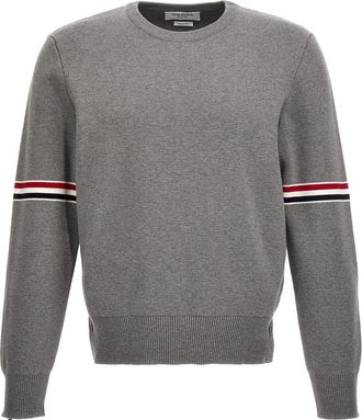Thom Browne Rundhalspullover - Grau
