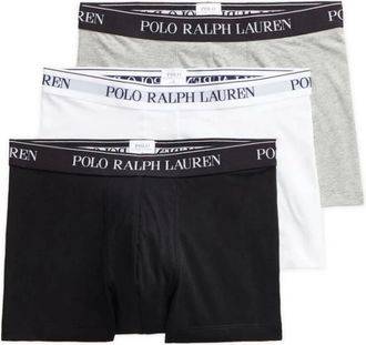 Ralph Lauren Homme, Sous-v&ecirc;tements, Multicolore, Taille: L Classic Stretch-Cotton Trunk 3-Pack