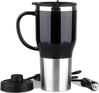 Generico Bouilloire électrique pour voiture, tasse chauffée pour voiture, tasse de voyage électrique 12 V - tasse de voyage électrique portable, chaudière de v