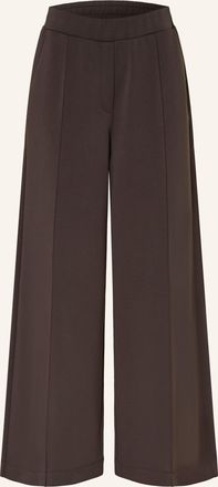 Comma Comma Marlenehose Aus Jersey braun