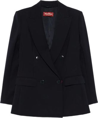 Max Mara Doppelreihiges Sakko - Blau