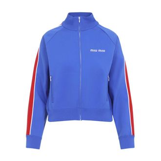 Miu Miu Damen, Sweatshirts & Hoodies, Blau, SGr&ouml;&szlig;e