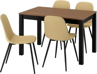 IKEA &Aring;LHULT / NORDMANSSK&Auml;R Tisch und 4 St&uuml;hle