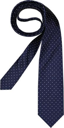 Olymp Herren Krawatte blau Gemustert