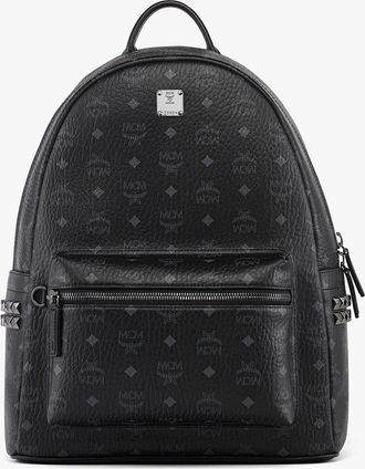 MCM Stark Rucksack in Visetos mit seitlichen Nieten