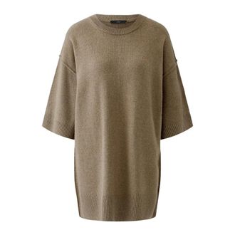 Oui Rundhals-Strickpullover - - Knitwear - Damen - Braun - S