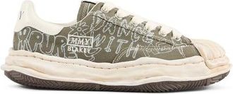 Miharayasuhiro Baskets Blakey &agrave; dessins en coton