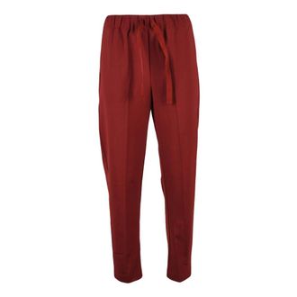 Semicouture Tapered Hosen - - Trousers - Damen - Rot - S