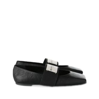 Givenchy Sliced Square Ballerinas - - Shoes - Damen - Schwarzk - 40 EU