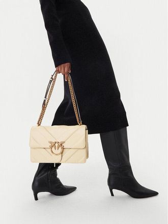 Pinko Handtasche Love One Classic Light Dc Al 25-26 PLTT 104549 A2OS &Eacute;cru