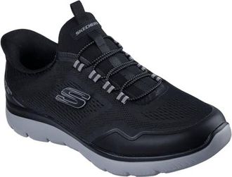 Skechers Chaussures de sport Slip-ins Summits Top Rate pour homme Noir/Gris EU 47.5