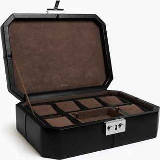 Le Tanneur Coffret 6 montres et boutons de manchettes en cuir