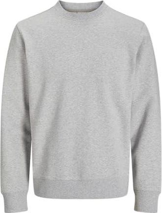 Jack & Jones Crew Neck Jprcclogan Sweat &agrave; col Rond Noos, Gris Clair chin&eacute;, XXL Homme