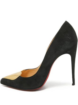 Christian Louboutin escarpins en daim 110 mm - Noir