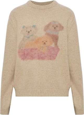 Carne Bollente Damen, Strickwaren, Beige, MGr&ouml;&szlig;e