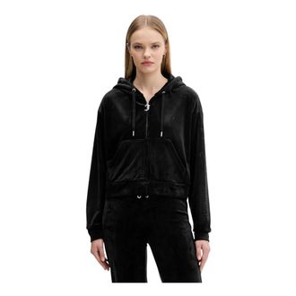 Juicy Couture Velour Zip Hoodie - - Sweatshirts & Hoodies - Damen - Schwarzk - M