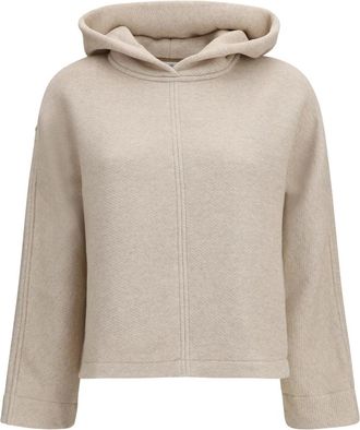 Max Mara SweaT-shirt &agrave; capuche - Femme - Sweatshirts et sweats &agrave; capuche - Beige - Taille: 40 FR