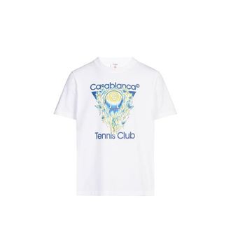 Casablanca T-shirt imprim&eacute; &agrave; col rond en coton