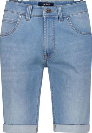 Gardeur Elastische Denim-Bermudas mit Beinumschlag, Modern Fit in