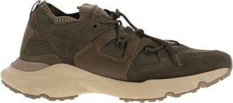 Tod's Homme, Chaussures, Vert, Taille: 43 1/2 EU Baskets en cuir et tissu technique