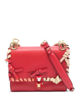 Fendi mini sac port&eacute; &eacute;paule Kan I (ann&eacute;es 2010) - Rouge