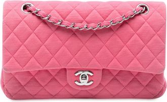 Chanel Hobo Bags - Medium Classic Jersey Double Flap - Gr. unisize - in Gold - für Damen