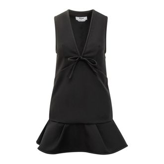 Msgm Cady Minikleid mit V-Ausschnitt - - Dresses - Damen - Schwarzk - S