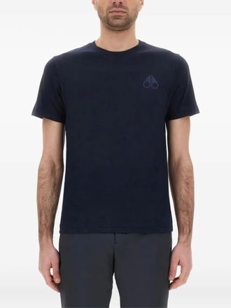 Moose Knuckles t-shirt à logo imprimé - Bleu