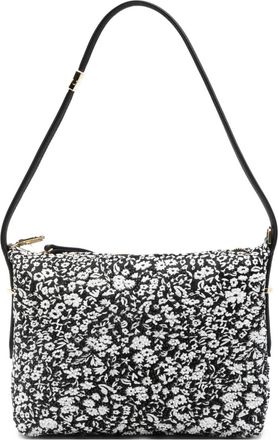 Toteme Bevel Schultertasche mit Blumen - Schwarz