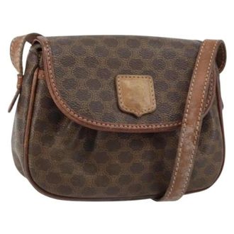 Celine Sac bandouli&egrave;re en plastique Pre-owned - Femme - Pre-owned - Brun - Taille: ONE Size