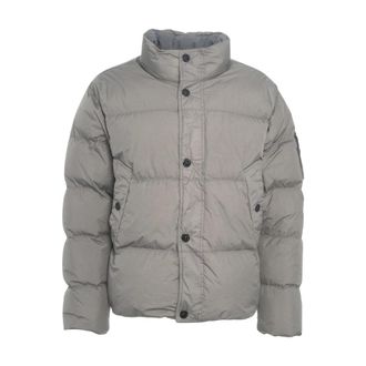 Stone Island Gepolsterte Daunenjacke Grigio Aw25 - - Jackets - Herren - Grau - XL