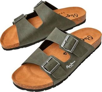 Pepe Jeans London Sandales anatomiques Double Chicago Vertes