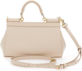 Dolce & Gabbana Womens Handbag Sicily Pink Leather Handbags Hand Bags