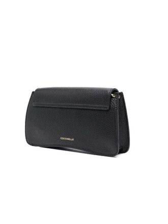 Coccinelle Womens Crossbody Bag Black Cowhide Crossbody-bags