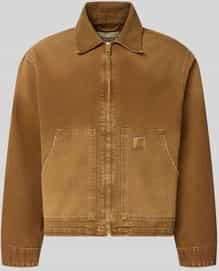 Carhartt Work in Progress Jacke mit Rei&szlig;verschluss und Label-Detail Modell Dearborn
