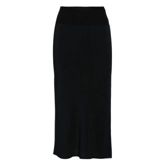 Rick Owens Schwarzer Casual Knie-Bias-Rock - - Skirts - Damen - Schwarzk - S
