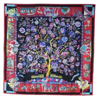Herm&egrave;s &Eacute;charpe doccasion - Femme - Pre-owned - Multicolore - Taille: ONE Size