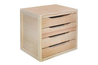 Aran&aacute;z Kommode, Kiefer, Mehrfarbig, 39 x 30 x 37 cm