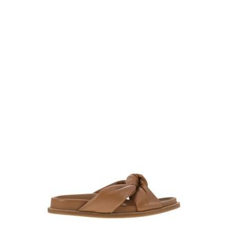 Fabiana Filippi Knotted Leather Slides - - Shoes - Damen - Braun - 38 EU