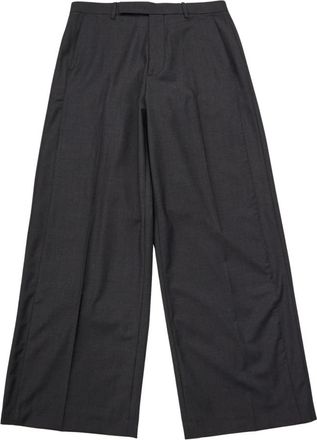 Won Hundred Homme, Pantalons, Gris, Taille: L Pantalon noir sur mesure tissu lisse