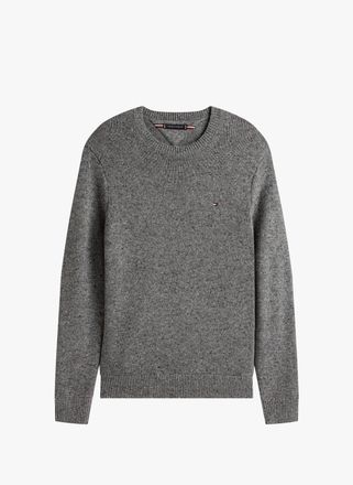 Tommy Hilfiger Pull col rond en laine m&eacute;lang&eacute;e